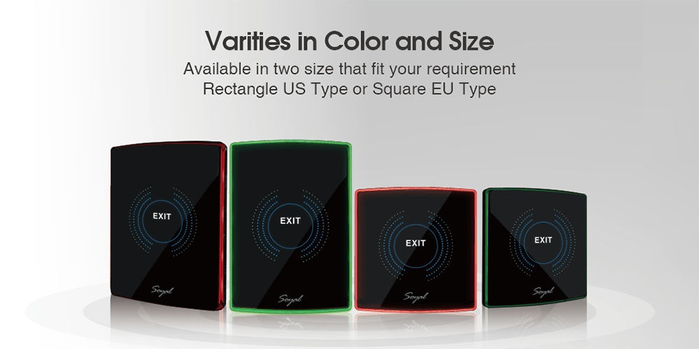 Nút exit cảm ứng hồng ngoại AR-888-PBI-S